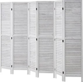 Dřevěný dělič pokojů Dřevěná zástěna 6 panelů oddělující místnost
