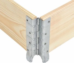 Vyvýšený záhon 50 x 100 cm masivní borové dřevo 3055164