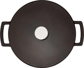 Elmich Smaltovaný litinový hrnec Ember 24 cm - hnědá