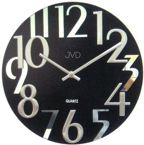Luxusní moderní zrcadlové nástěnné hodiny JVD design HT101.2