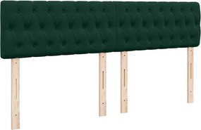 Box spring postel s matrací tmavě zelená 180x200 cm samet 3287815