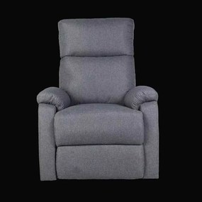 LuxuryForm DESIGN Televizní křeslo CARLOS s polohováním - šedé
