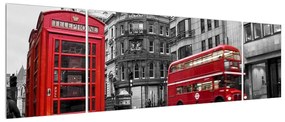 Obraz londýnské telefonní budky (170x50 cm)