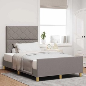 Rám postele s čelo Taupe 120 x 200 cm textil 3344799