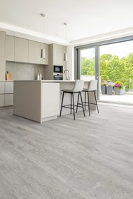 Beauflor, PVC podlaha - lino Blacktex Texas Oak 106L - dub, na míru, šíře 3m,4m, šedá, filc, chodba / předsíň