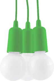 Sollux Lighting Závěsné svítidlo DIEGO 3 zelené