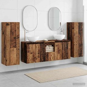 Sada koupelnového nábytku 5 ks Staré dřevo 33 x 34,5 x 100 cm 3405991