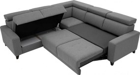 Casarredo - Komfort nábytek Rohová sedací souprava BRIANA rozkládací s úložným prostorem, pravá, látky A1 | potah: neat 16,barva: N9 wenge