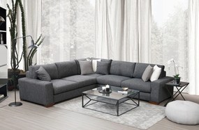 Atelier del Sofa Rohová sedací souprava Loop 7, Antracitová