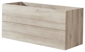Mereo Mereo, Aira, koupelnová skříňka 121 cm, bílá, dub, šedá, CN723S