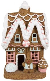 Vánoční perníková chaloupka s Led světýlky Gingerbread House - 22*18*39 cm