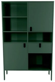 OnaDnes -20% Matně zelená lakovaná knihovna Tenzo Uno 176 x 109 cm