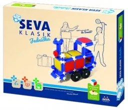 Stavebnice SEVA KLASIK Jednička plast 222ks v krabici 34,5x29x4cm