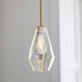 Toolight - skleněná závěsná svítilna E27 60W APP438-1CP, OSW-00568