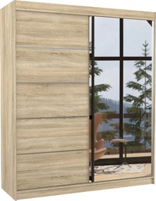 ADRK Furniture Posuvná skříň s zrcadlem CARO 180 ADRK-SW-CAR-S-180