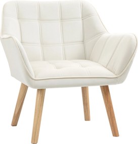 HOMCOM Křeslo ve Skandinávském Stylu, Sametové a Dřevěné Křeslo, Karmínová Barva, do Obývacího Pokoje nebo Kanceláře, 67x61.5x71cm | Aosom