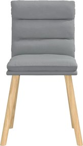Jídelní židle 6 ks světle šedé textil 3315663