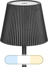Stolní lampa REBEL RB-6304-B , dotyková, regulace, USB-C, černá