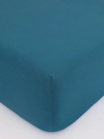 MK Lůžkoviny Jersey prostěradlo Classic 120 × 200 cm - petrolejová