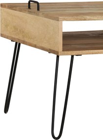 TV stolek z masivního mangovníkového dřeva 110 x 35 x 45 cm 246021