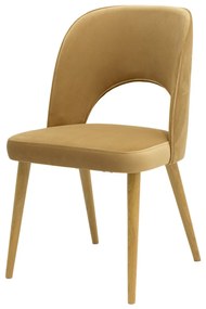 Bradop Židle celočalouněná TEA dubová Z223 | Látka: 130 - Monolith-130,Provedení: H - Hnědá