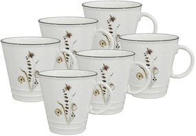 by inspire porcelánový hrnek nostalgie meadow, 350 ml, sada 6 ks