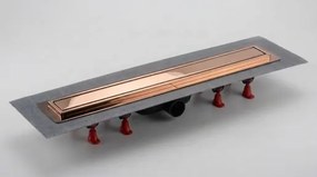 Sprchový žlab SAT Aurum 75 cm růžová zlatá lesklá lesk plný SATZLAB80RG