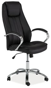 MAXIVA Kancelářská židle - Q-036, ekokůže, černá