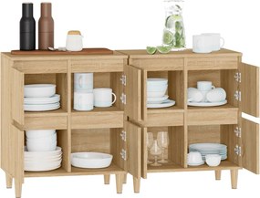 Příborníky 2 ks dub sonoma 60 x 35 x 70 cm kompozitní dřevo 3185754