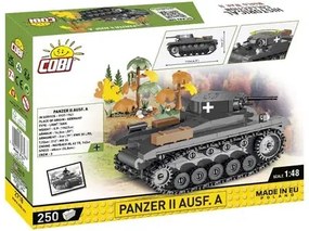COBI 2718 World War II Lehký tank PANZER II AUSF. A / 1:48 / 250 koste