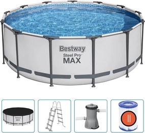 Bestway Bazén Steel Pro MAX s příslušenstvím kruhový 396 x 122 cm