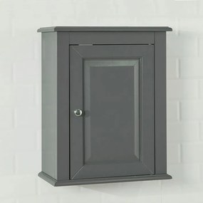 Sobuy FRG203-DG Nástěnná skříňka Nástěnná koupelnová skříňka Tmavě šedá