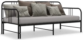 Rám vysouvací postele/pohovky černý kov 90 x 200 cm 324752