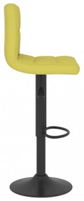 Barová židle látka / kov Dekorhome Žlutá
