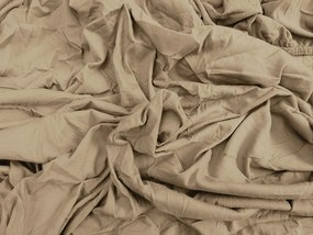 Jersey prostěradlo EXCLUSIVE béžové 90 x 200 cm