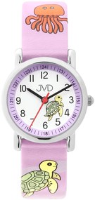 JVD Dětské růžové náramkové hodinky JVD J7199.9 - mořský svět