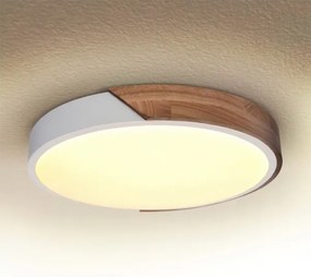 Brilagi - LED Stropní svítidlo PILANA LED/24W/230V dub/bílá pr. 30 cm