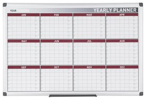 Bi-Office Roční plánovací tabule, magnetická, dny/měsíce, 900 x 600 mm