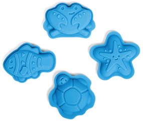 Bigjigs Toys Silikonové formičky modré Ocean