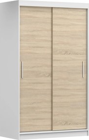 IDZ Šatní skříň NEOMI 04, 120 cm Barva dřeva: Černá + Bílá