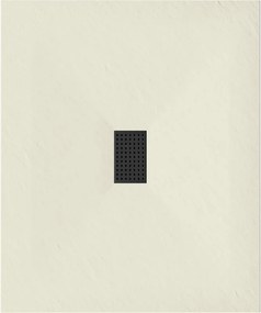 Mexen Hugo, obdélníková sprchová vanička, SMC, 120x100cm, béžová, černá krytka, 42691012-B