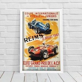 Designovy plakát Grand Prix Reims XLVIIE DE L'ACF