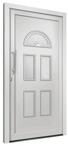 vidaXL Vchodové dveře bílé 98 x 208 cm