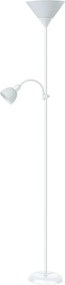 Rabalux Bílá stojací lampa Action s bílými stínidly pro žárovky E27+E14 4061