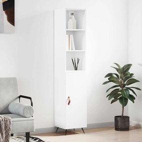 vidaXL Skříň highboard 34,5 x 34 x 180 cm kompozitní dřevo [3189611] Barva: bílá s vysokým leskem