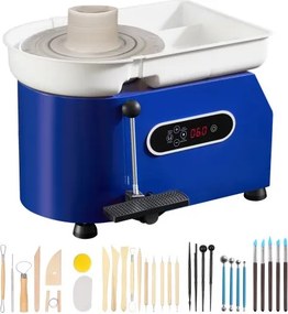 hrnčířský kruh 27,9 cm keramické kotoučové nožní pedály Zástěra 450 W