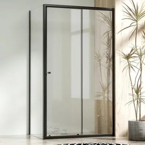 NICOL COMBI Black 90x80 čiré Sprchový kout s posuvnými dveřmi