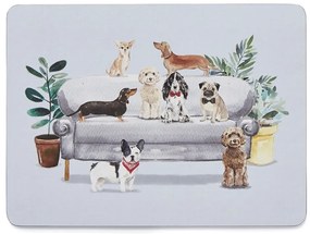 Korkové prostírání 4 ks 21.5x29 cm Curious Dogs - Cooksmart ®
