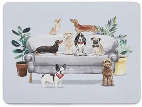 Korkové prostírání 4 ks 21.5x29 cm Curious Dogs - Cooksmart ®
