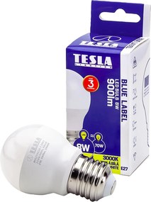 TESLA LED žárovka G45, E27, 8 W, 900 lm, 3 000 K